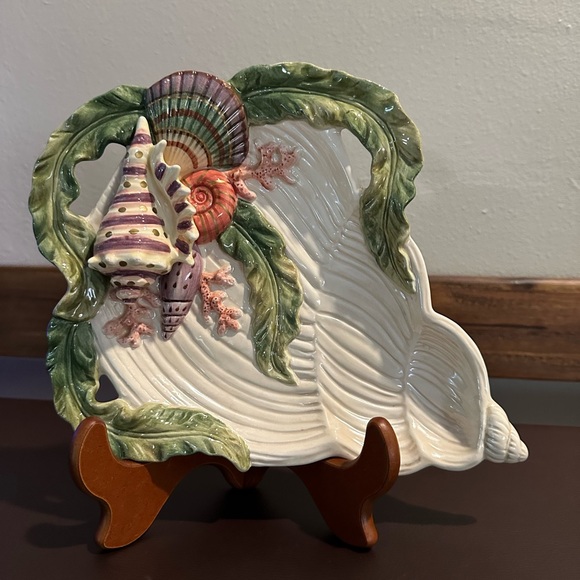 Fitz and Floyd | Art | Vintage Fitz Floyd Oceana Majolica Conch Shell ...